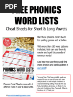 UFLI Foundations Scope and Sequence | PDF | Linguistics | Languages