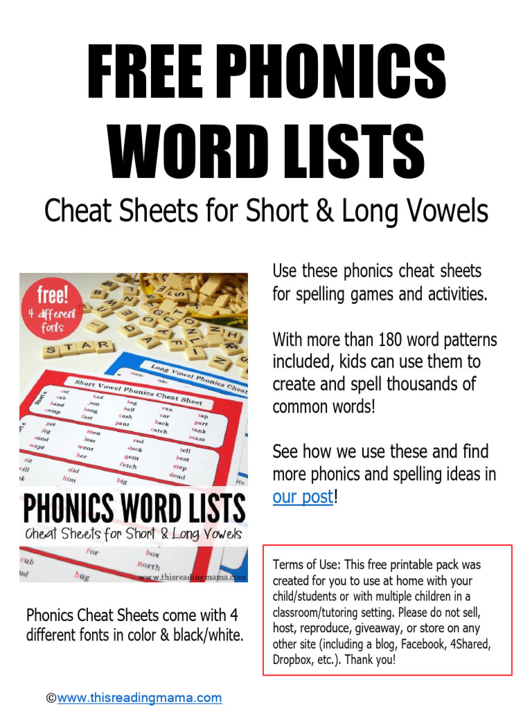 Phonics Cheat SheetsKG (1) 234 | PDF | Orthography | Linguistics