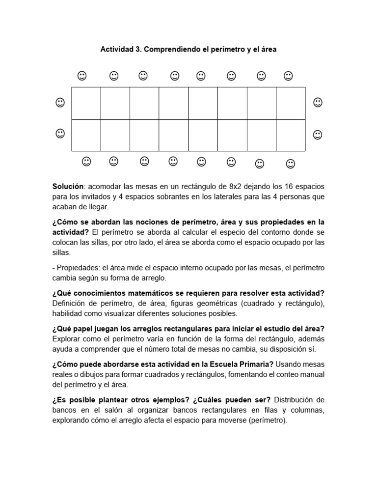 Actividad 3. Comprendiendo El Perímetro y El Área | PDF