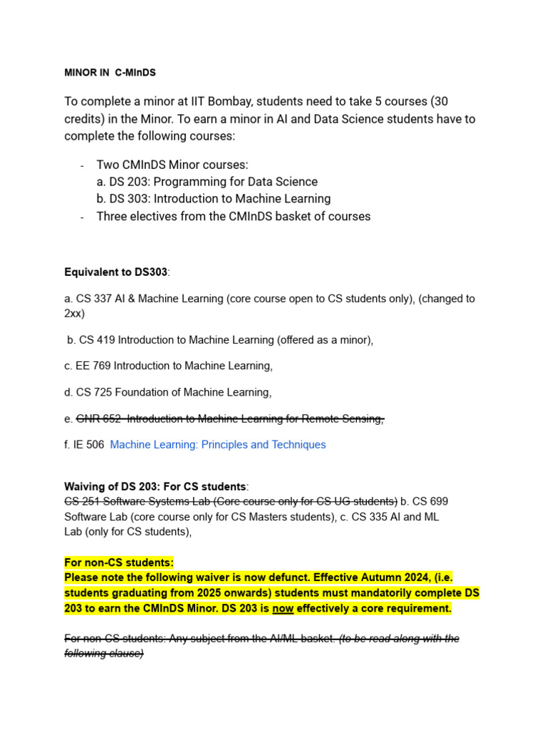 MInDS Minor | PDF | Machine Learning | Regression Analysis