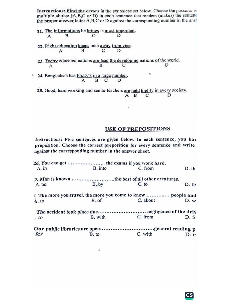 Past Papers Monitoring Assistant Conducted by Iba STS | PDF