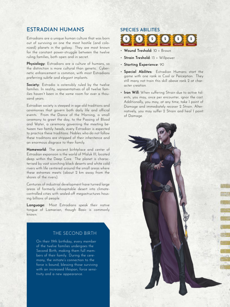 EotE - Homebrew - Species | PDF