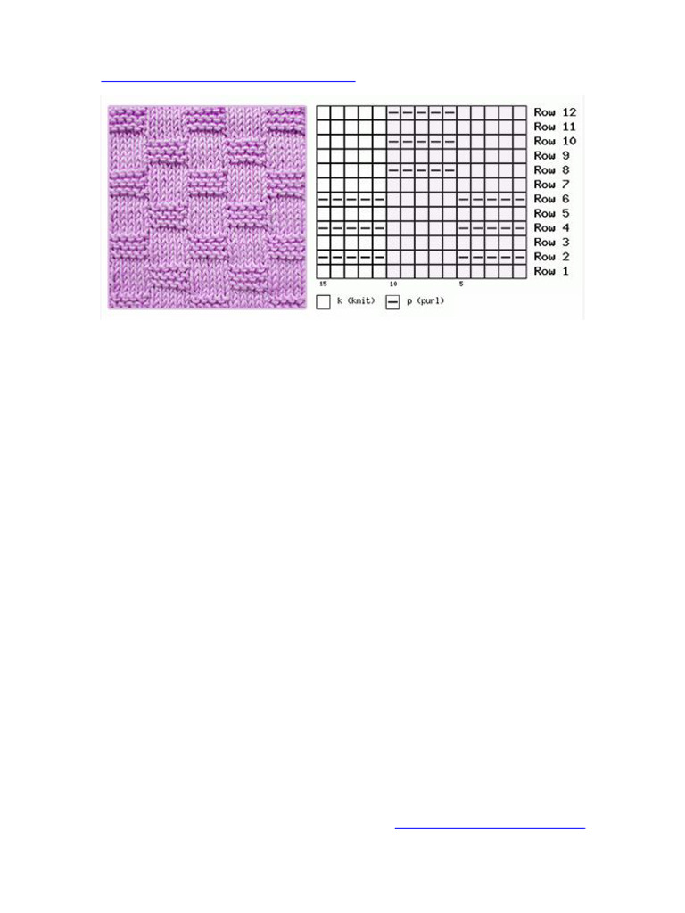 Garter Block Knitting Stitch | PDF