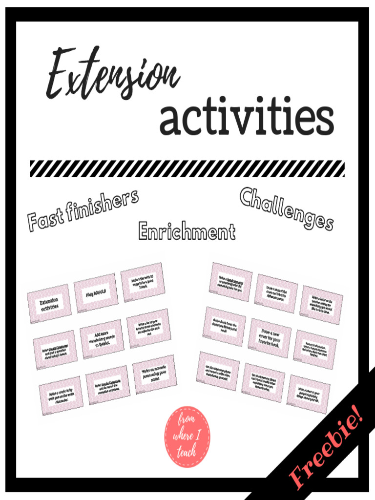 Classroom Extension Activities Guide | PDF