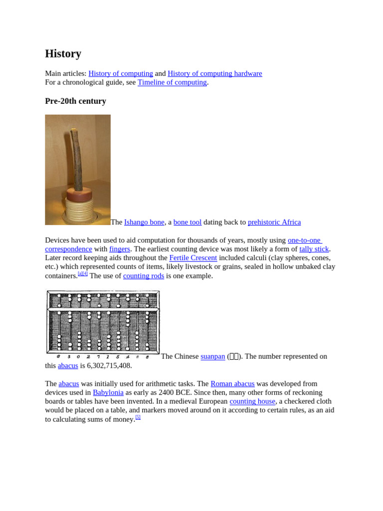 History of Computer | PDF | Integrated Circuit | Transistor