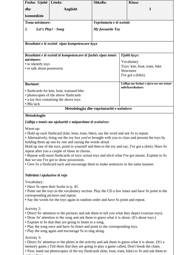 Lesson Plan no 1(63) | PDF | Learning | Psycholinguistics
