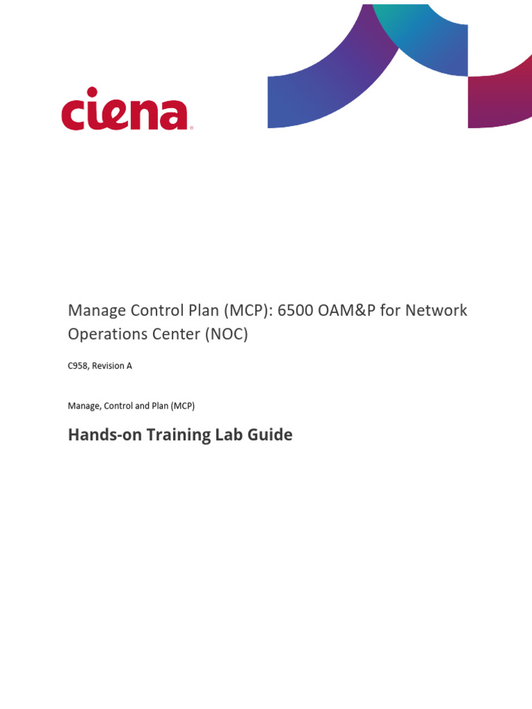 MCP c958 6500 Oamp For Noc Student Lab Guide Rev A | PDF | Button (Computing) | Icon (Computing)