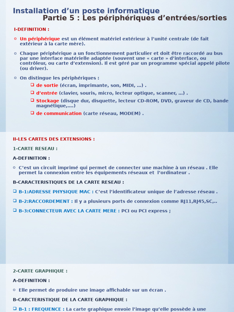 installation d'un poste partie 3 | PDF | Imprimante (Informatique) | Informatique