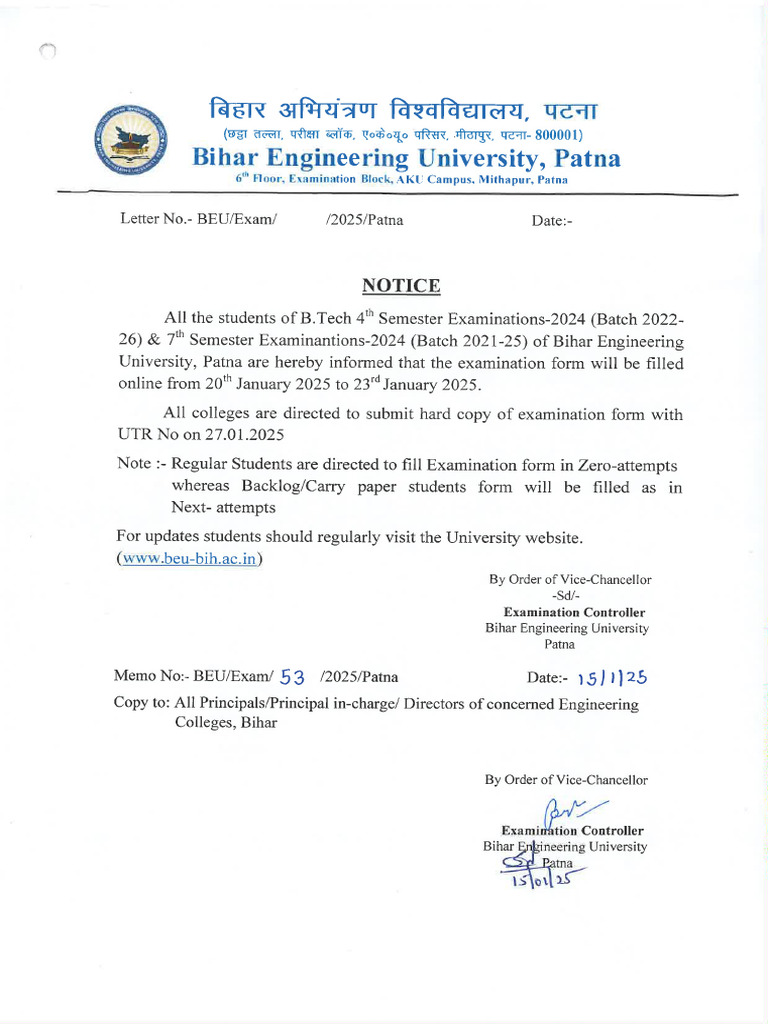 Letter No 53 Dated 15-01-2025 | PDF