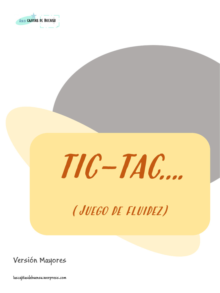 Tic Tac Mayores | PDF