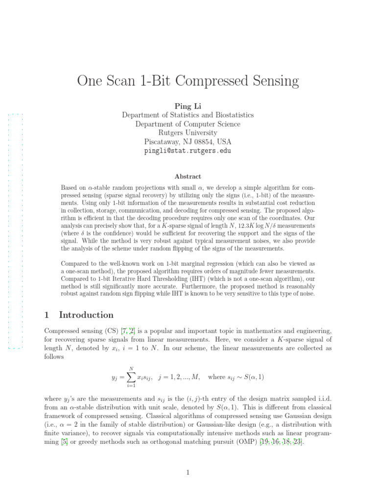 On_Scan_1Bit | PDF | Normal Distribution | Algorithms