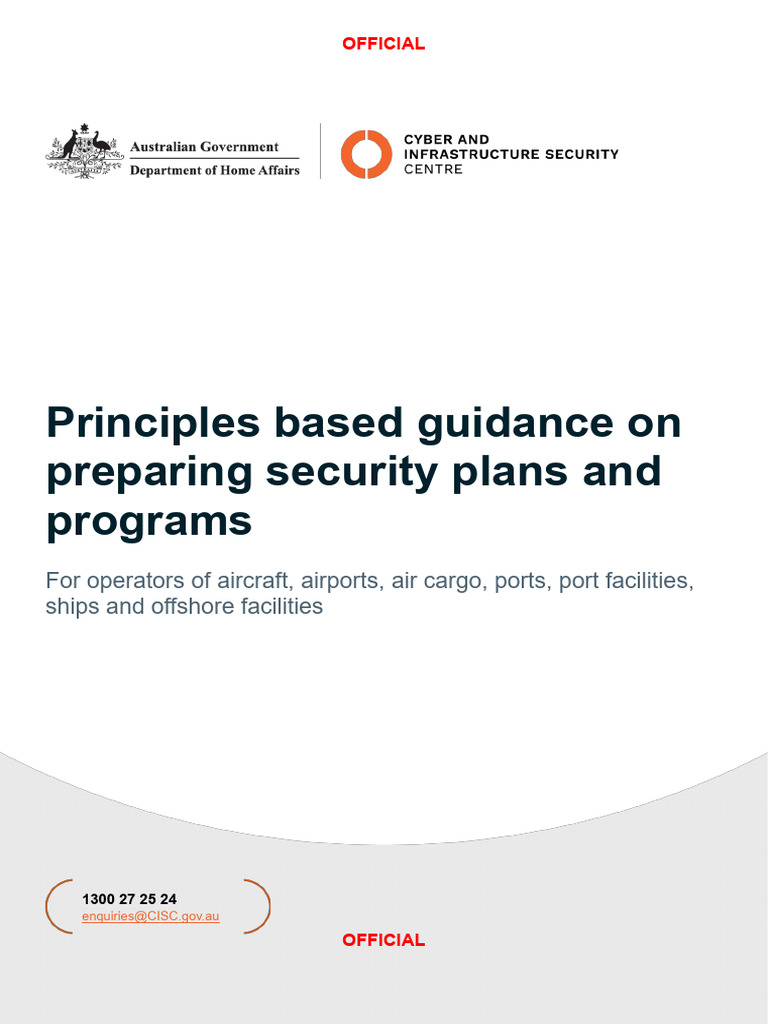 Security Plans Guidance for Transport Operators | PDF | Audit ...