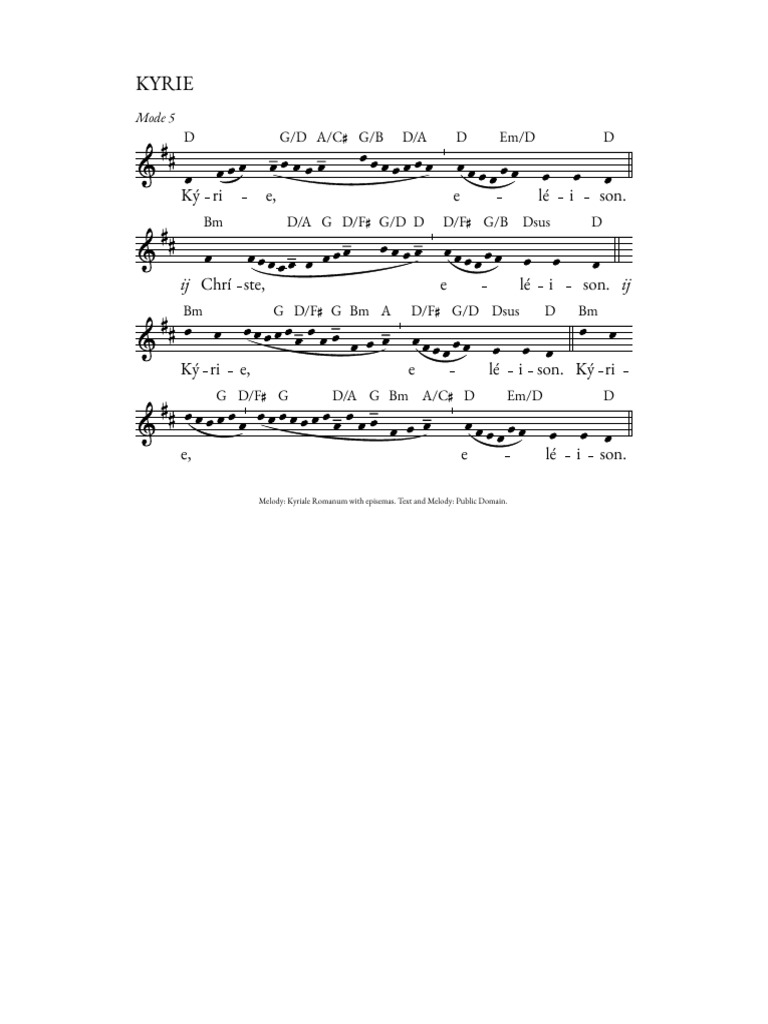 Kyrie - De Angelis | PDF | Western Christianity | Catholic Liturgy