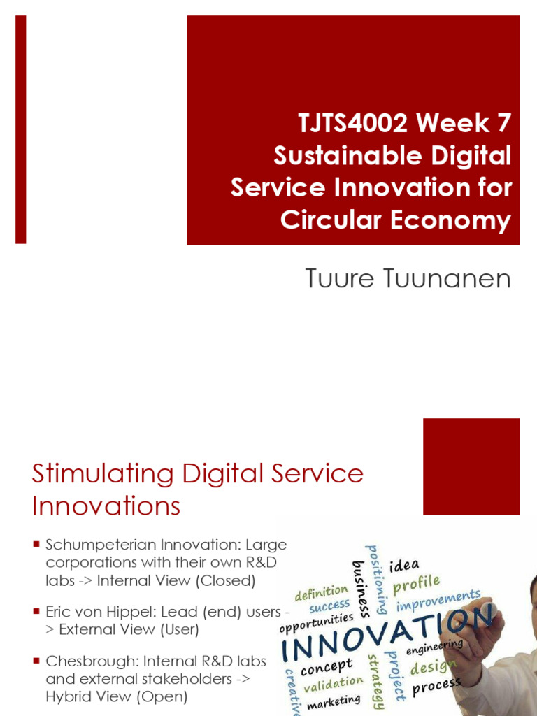 Sustainable Digital Service Innovation | PDF | Innovation | Economies