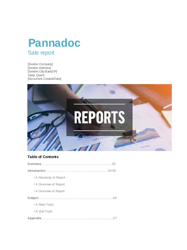 Sales Quote Report Overview | PDF