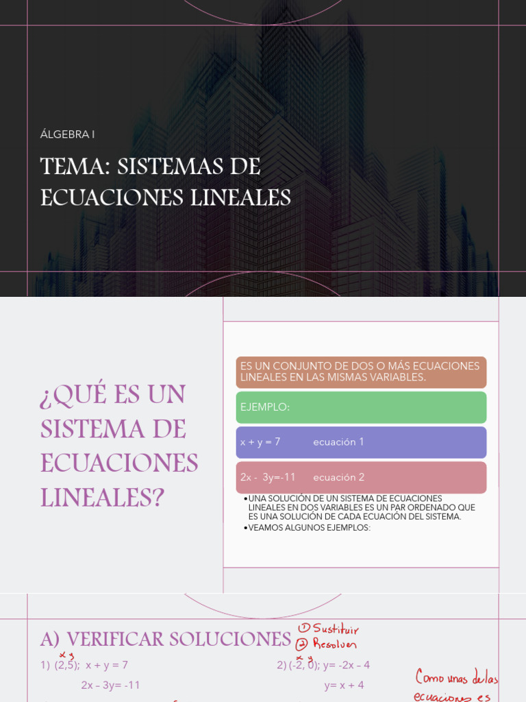 Sistemas de Ecuaciones Lineales: Guía y Ejercicios | PDF