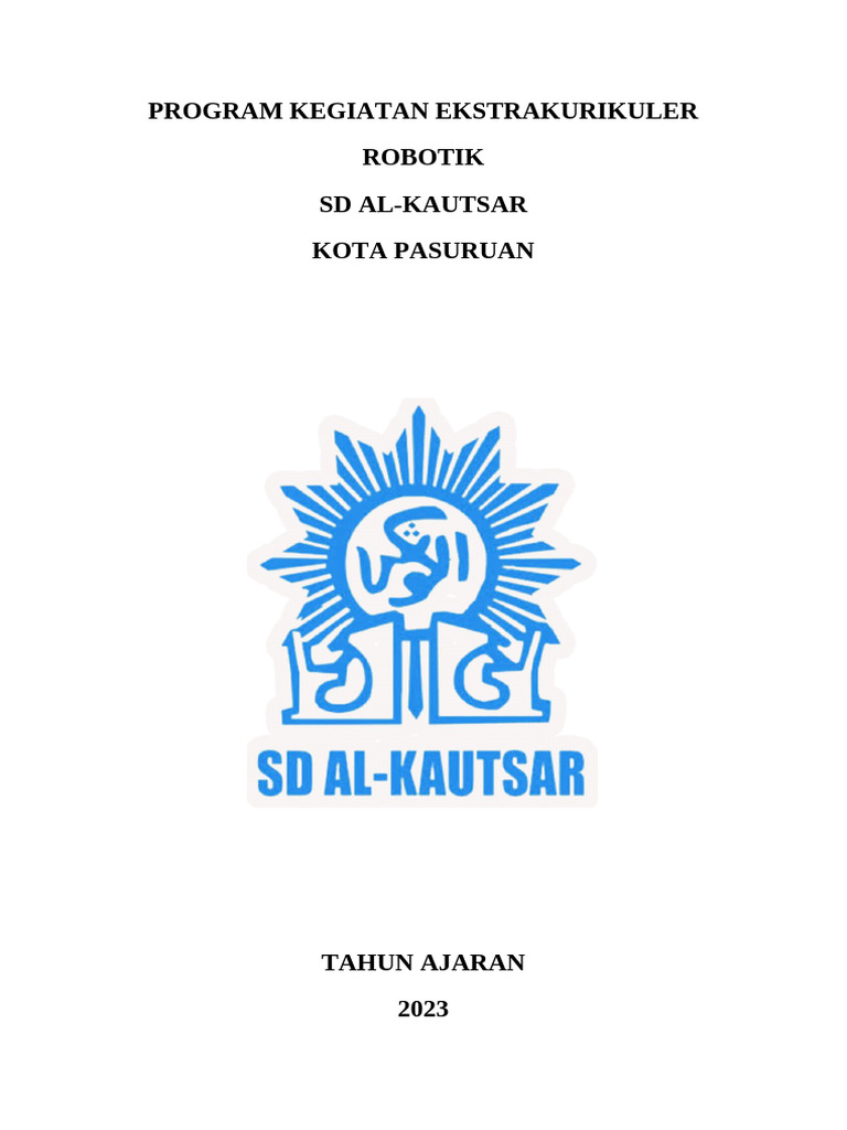 Program Kegiatan Ekstrakurikuler Robotik | PDF