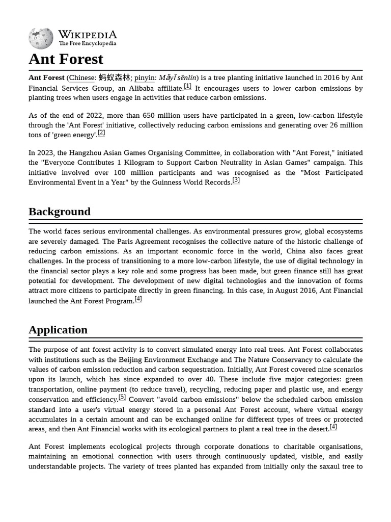 Ant_Forest | PDF | Natural Environment