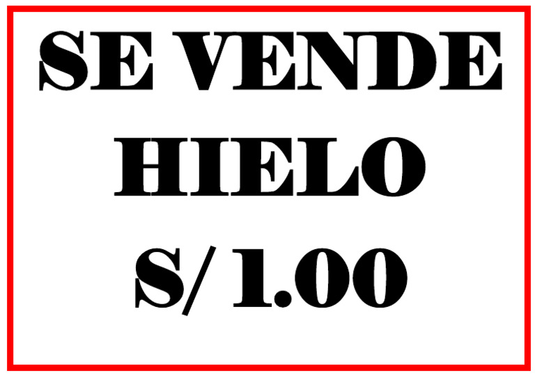 Se Vende Hielo | PDF