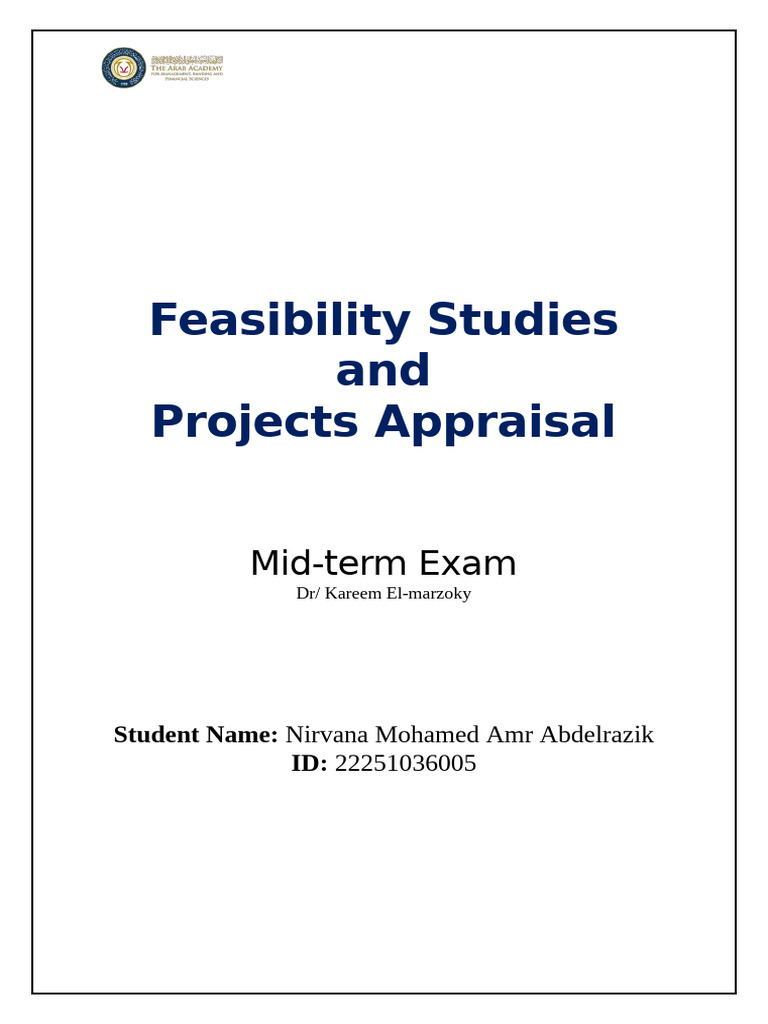Feasibility Studies Assignment (3) Copy 2 | PDF | Business Economics | Taxes