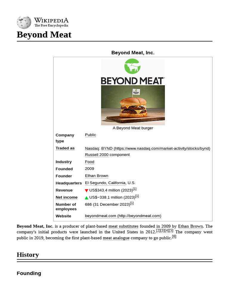 Beyond_Meat | PDF | Animal Products | Meat