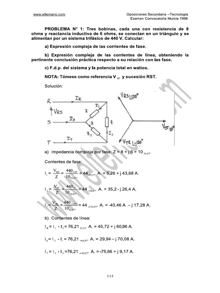 Examen Murcia Tecno 1998 p1 | PDF