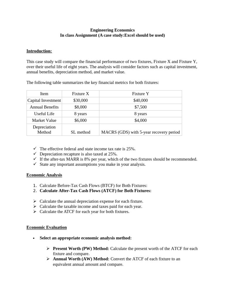 Engineering Economics in Class Work 2 | PDF | Internal Rate Of Return ...