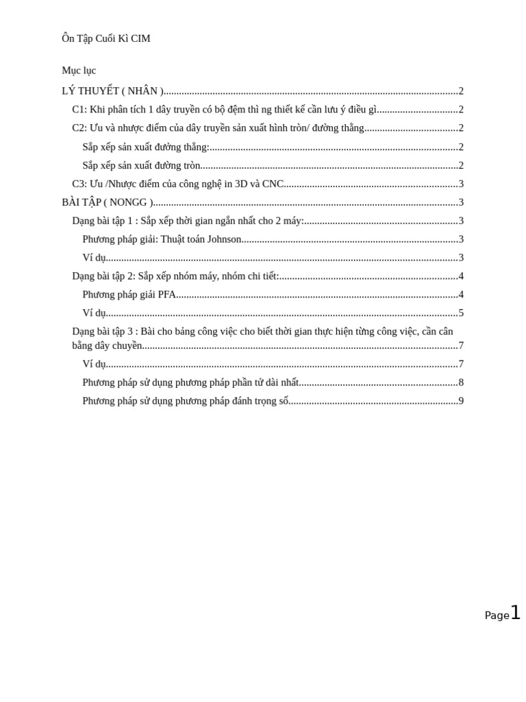 Ôn Tập CK CIM Ultra Promax | PDF