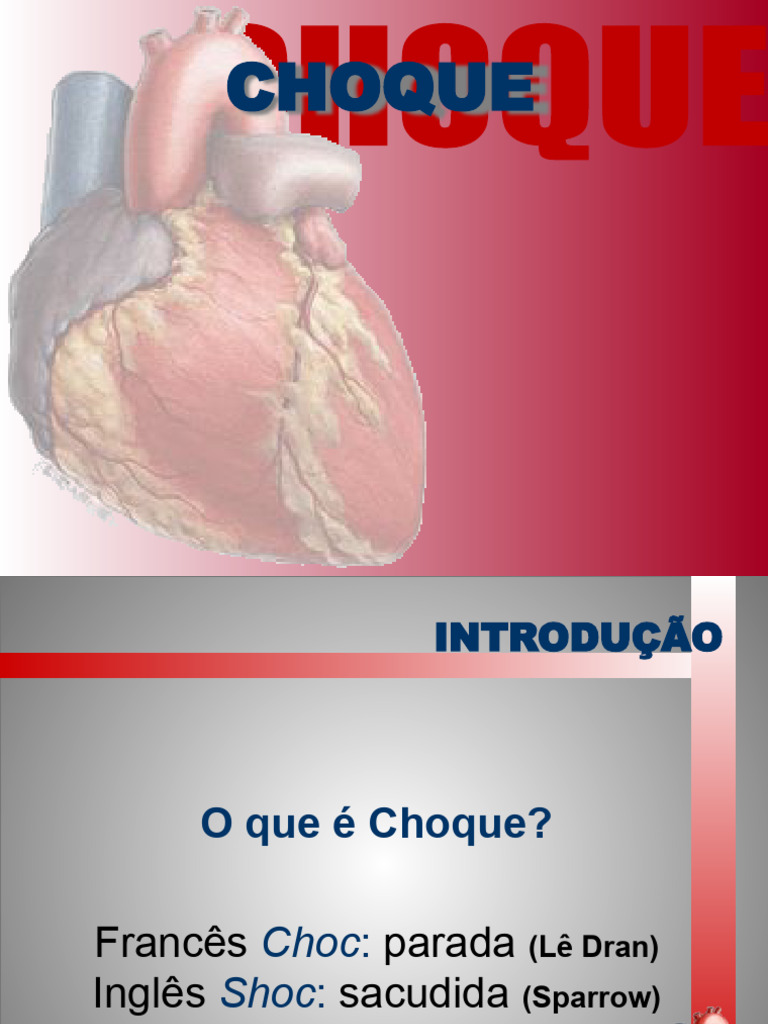 Choque | PDF | Choque (circulatório) | Emergências médicas