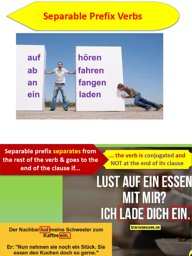Separable Prefix Verbs | PDF