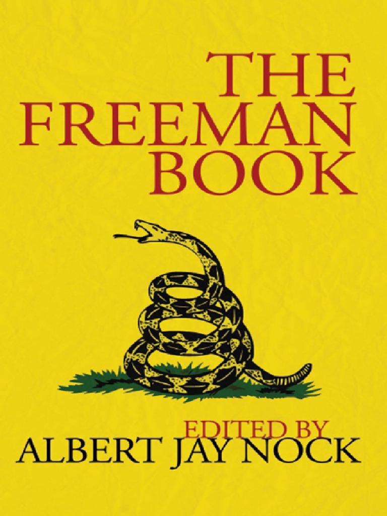 The Freeman Book - Albert Jay Nock | PDF | Cost Of Living