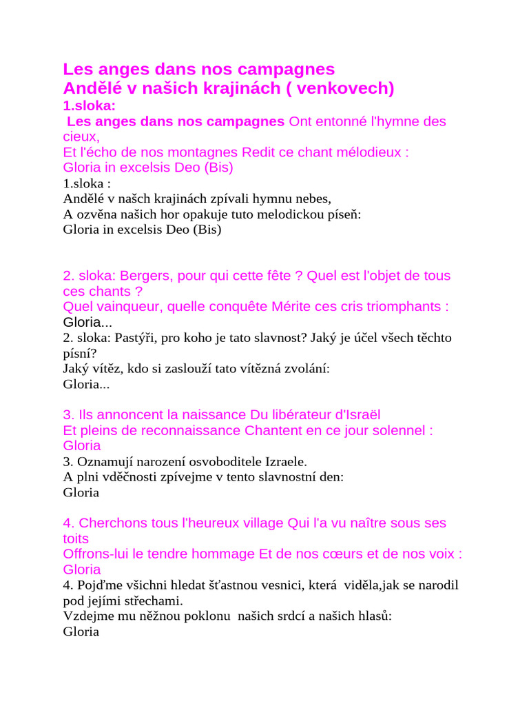 Les Anges Dans Nos Campagnes | PDF