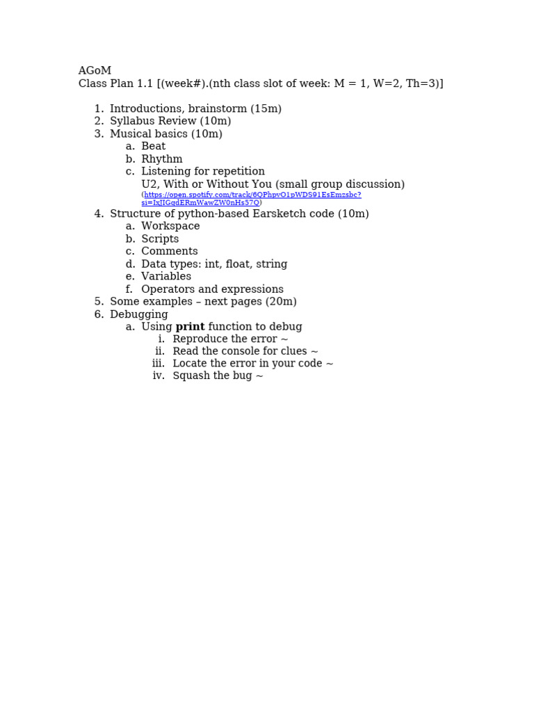 Intro to EarSketch Coding | PDF | Computer Engineering | Computer Science