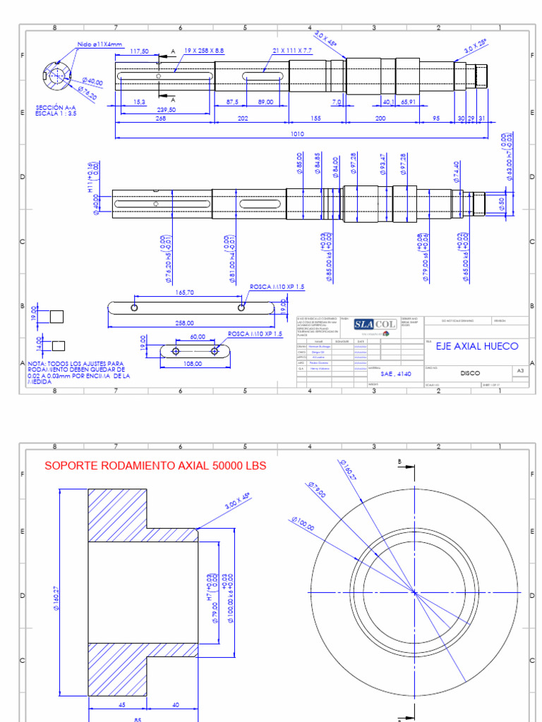 plano brida levantamiento | PDF | Descriptive Statistics | Mechanical Engineering