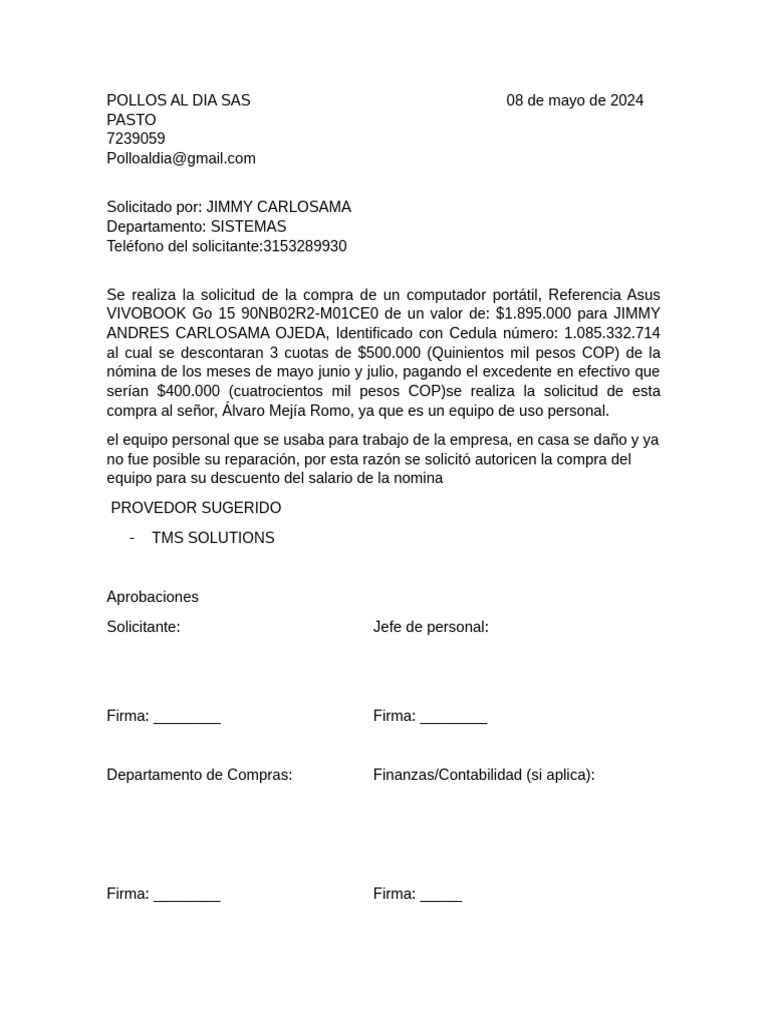 Solitud Compra Jimmy | PDF