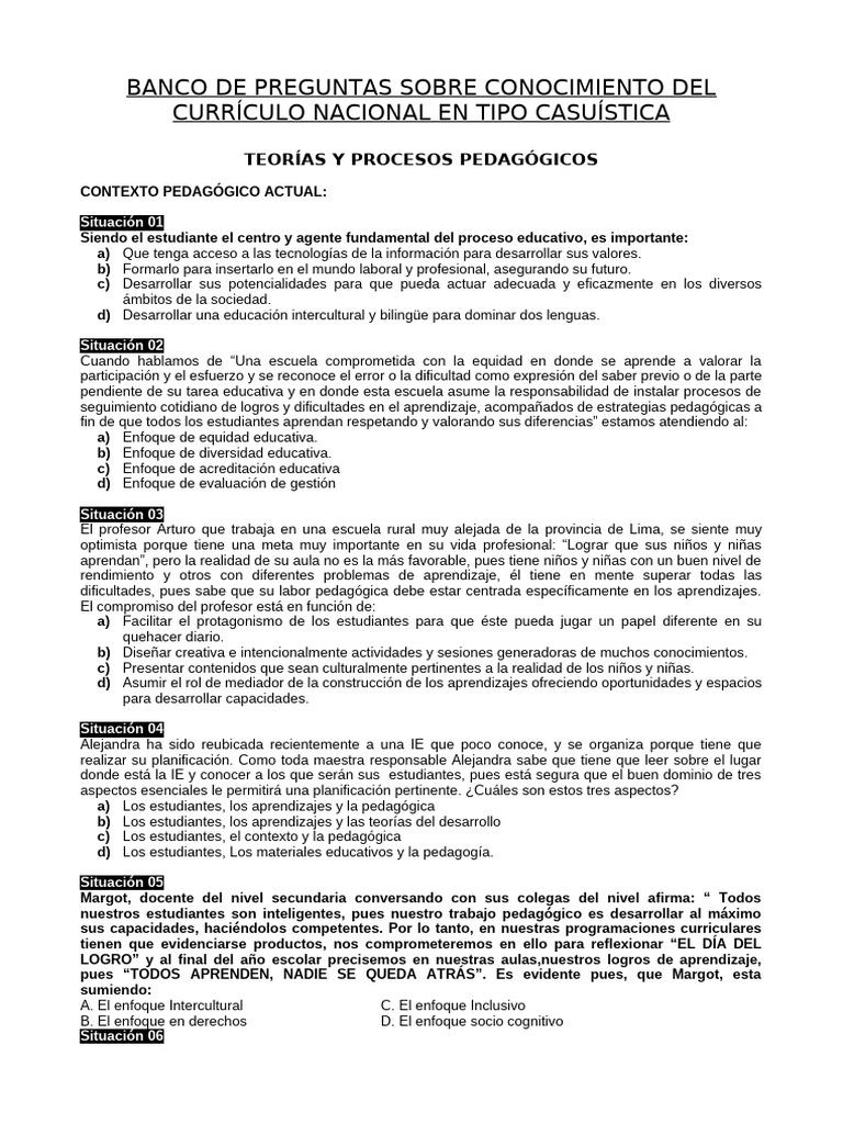 CASUISTICA | PDF | Aprendizaje | Evaluación