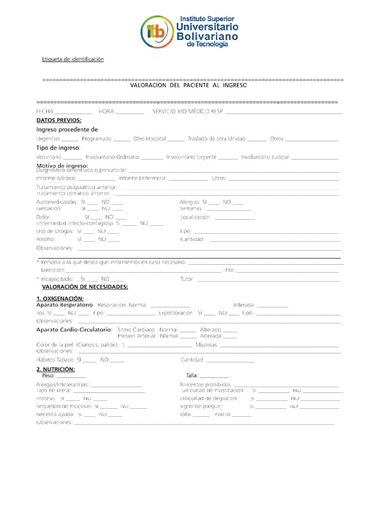 GUIA PRACTICA de Valoracion de Enfermeria en Salud M y PS | PDF