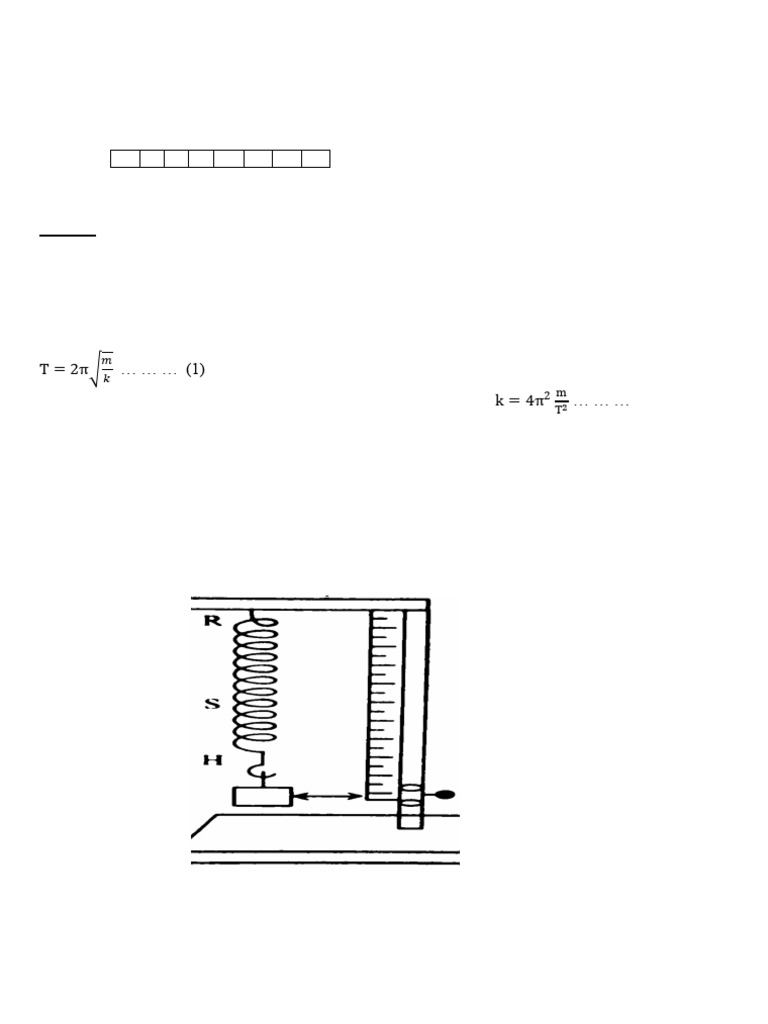Fair Sheet of Spring Constant EV | PDF | Oscillation | Force