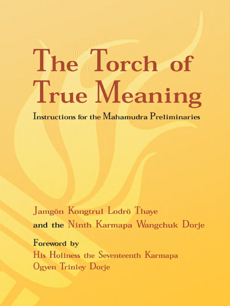 The Torch of True Meaning(1) | PDF | Indian Philosophy | Buddhist ...