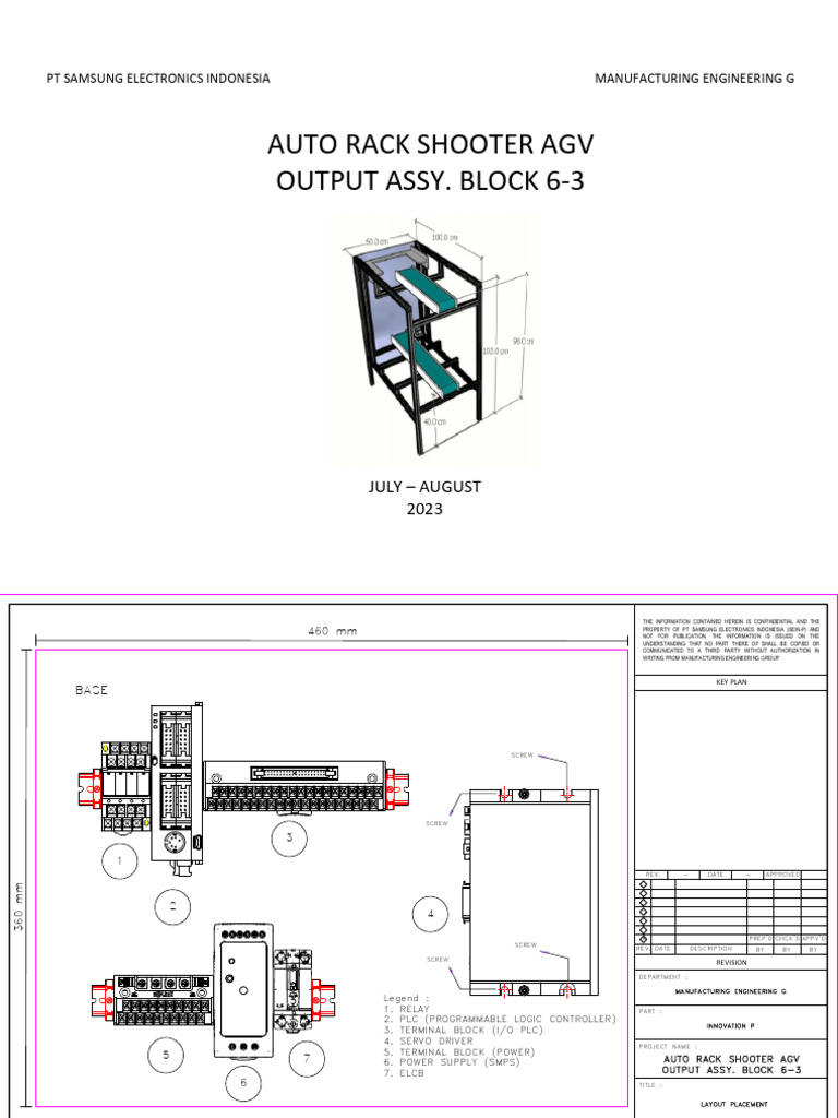 (Electrical Wiring) Auto Rack Shooter AGV Assy. Block 6-3 | PDF
