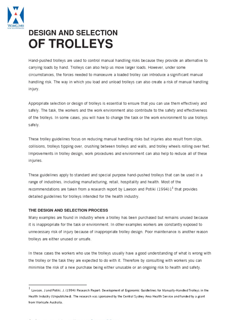 Design and Selection of Trolleys | PDF | Bearing (Mechanical) | Tire