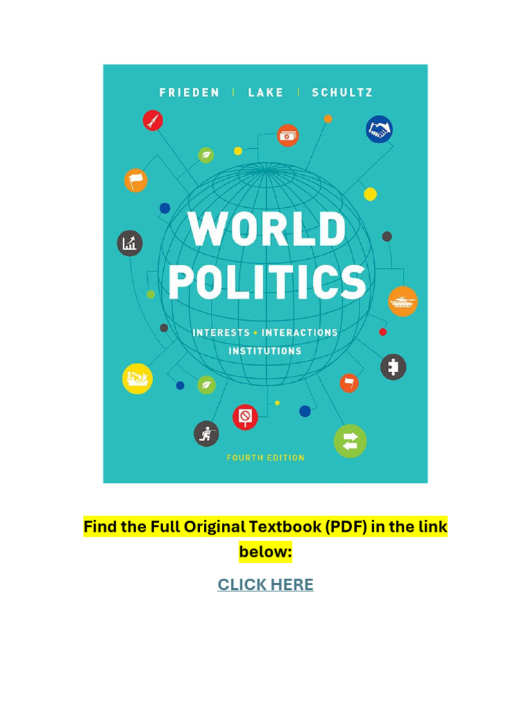 World Politics Interests, Interactions, Institutions 4th Edition PDF ...