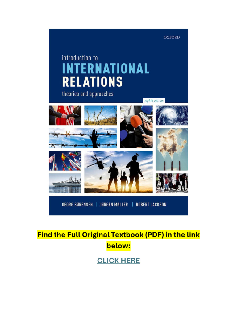 Introduction to International Relations Theories and Approaches 8th Edition PDF | PDF ...