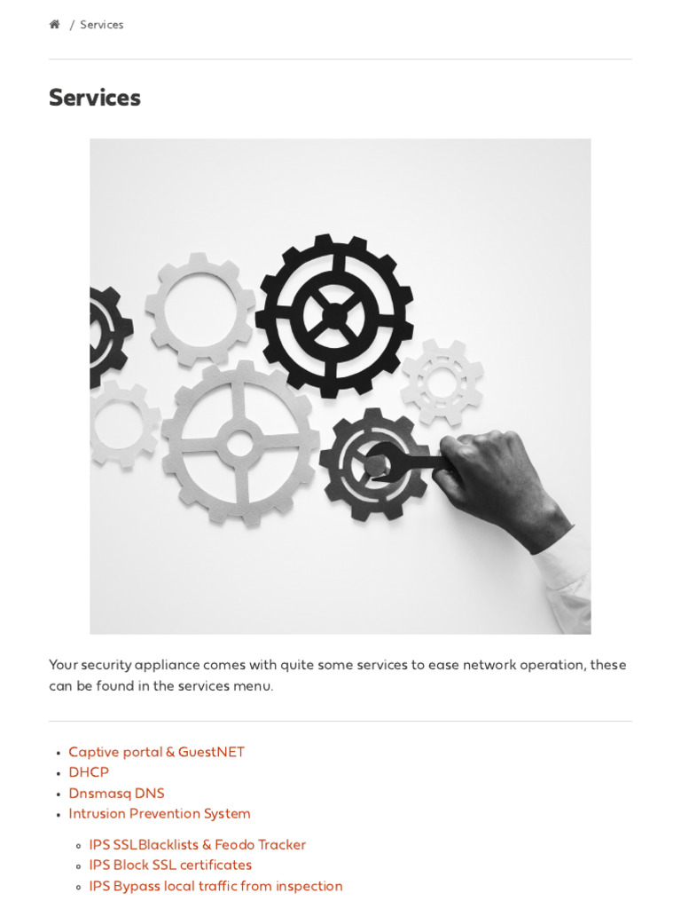 Services - OPNsense Documentation | PDF