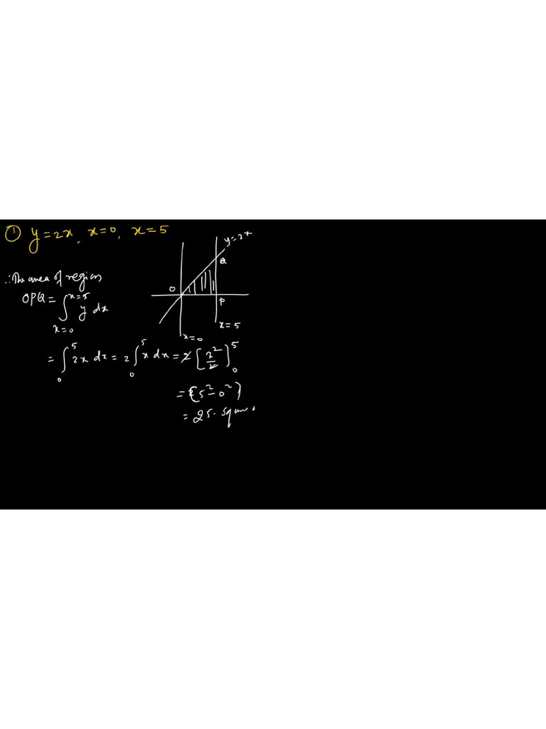 Application of Definite Integration | PDF