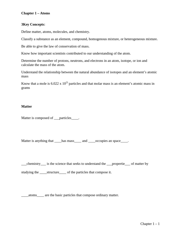 Understanding Atoms and Matter Basics | PDF | Atoms | Matter