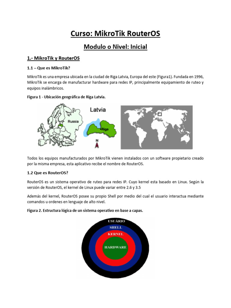 Manual de Mikrotik Routeros - I | PDF | Enrutador (Computación ...