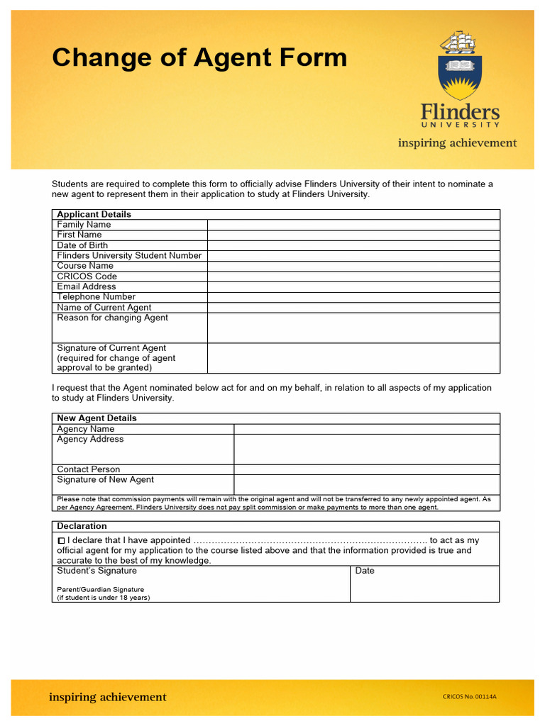 Flinders Change Agent | PDF