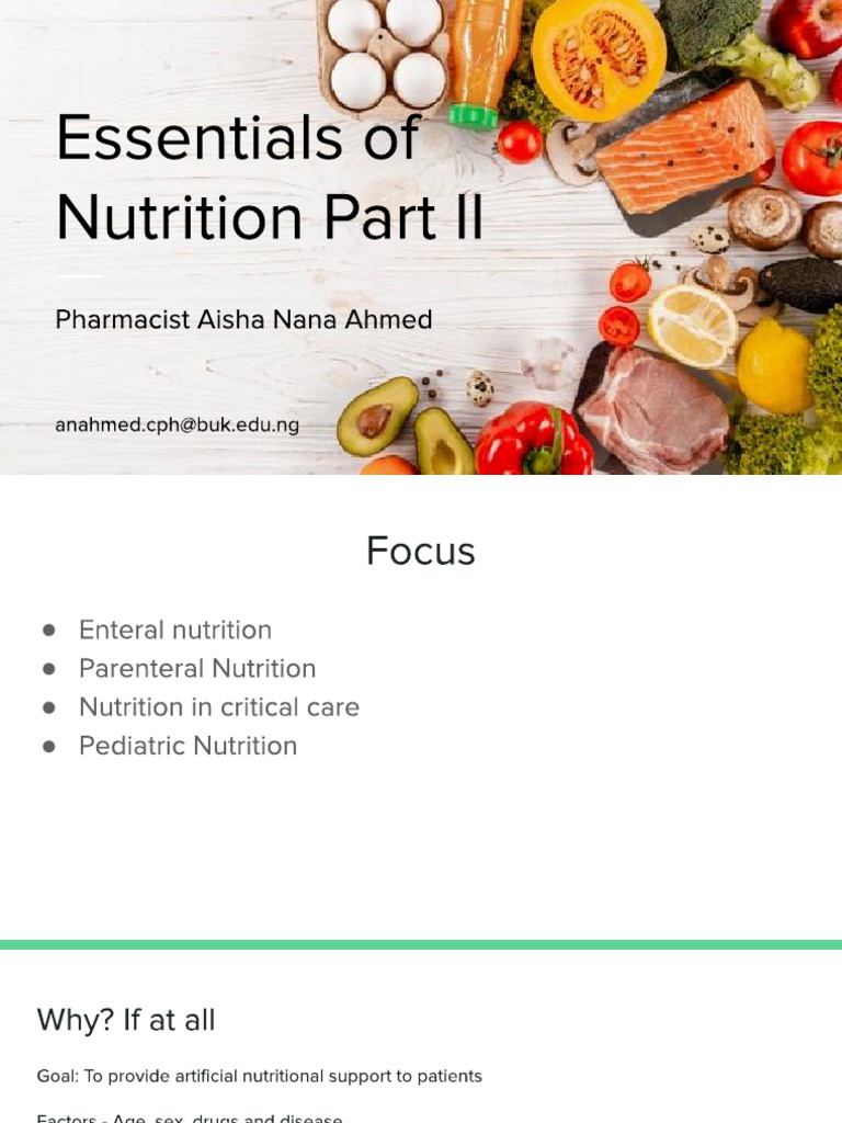 Essentials of Nutrition | PDF | Breastfeeding | Malnutrition