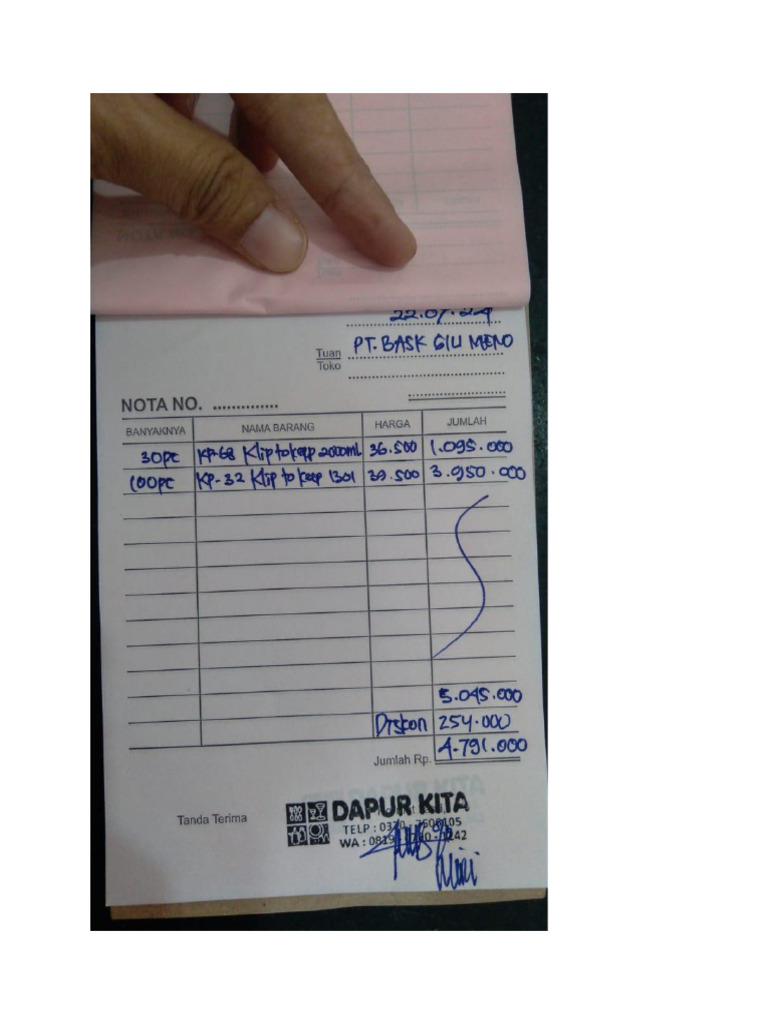 Toko Dapur Kita 22.07..2024 | PDF